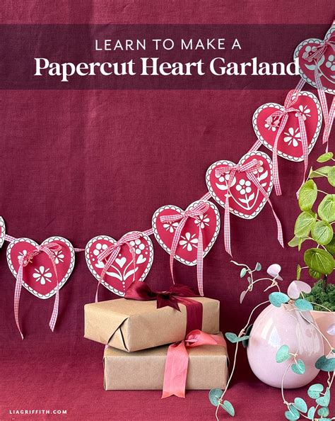 Papercut Heart Garland Lia Griffith