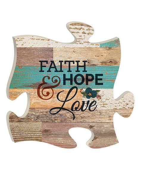Faith Hope And Love Wall Sign By P Graham Dunn Zulily Zulilyfinds