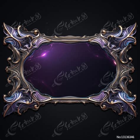 暗黑系边框ai图片下载 红动中国