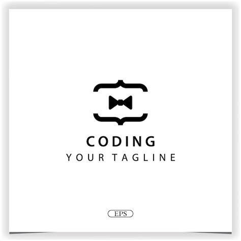 Premium Vector Tie Coding Or Programmer Logo Premium Elegant Template
