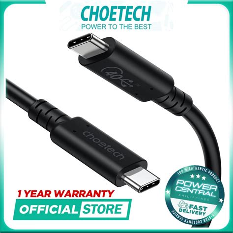 Choetech Usb C To Usb C Cable Usb Gen W Pd Gbps K M Black Xcc Shopee