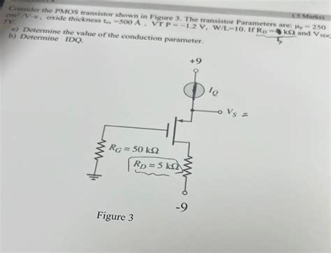 Solved Consider The PMOS Transistor Shown In Figure The Chegg Com
