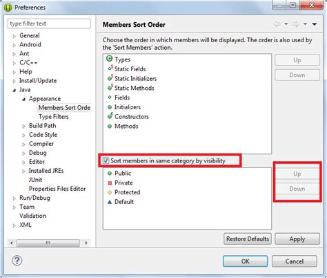 Java Setting Coding Convention In Eclipse That Would Throw An Error