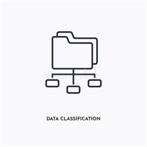 Data Classification Icon Simple Element Illustration Isolated Trendy