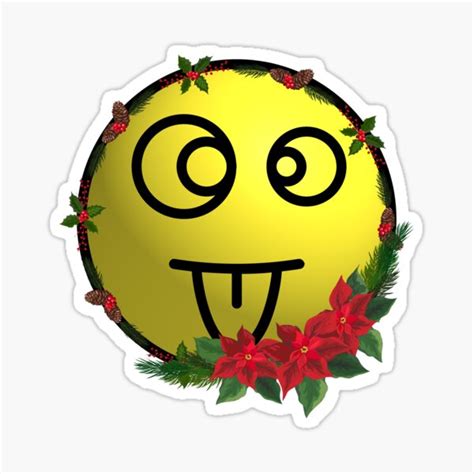 Silly Face Emoji Sticker For Sale By Ora24 Redbubble