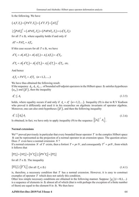 On Hilbert Space Operator Deformation Analysis In Application To Some Elements Of Elasticity