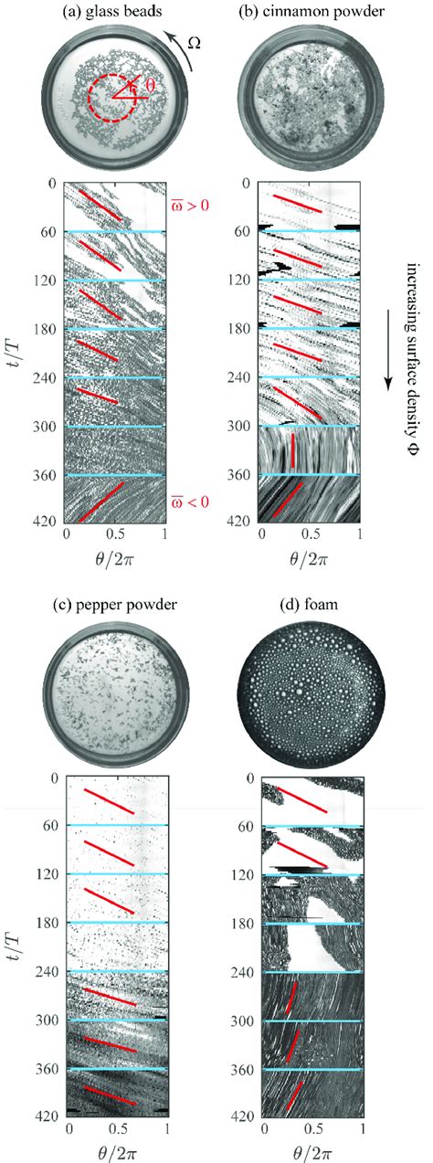 Colour Online Spatio Temporal Diagrams Of The Surface Covering Along