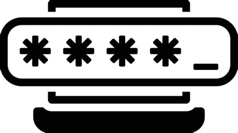 Access Password Icon Flat Design Concept Secured Ui Vector Concept