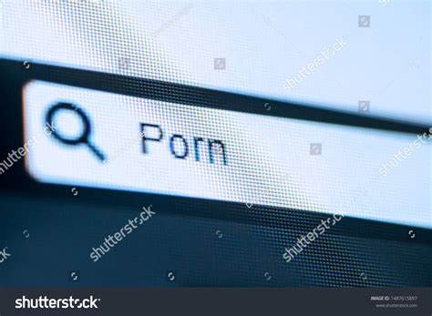 Close Search Bar Typed Porn Word Stock Photo Edit Now 1487615897