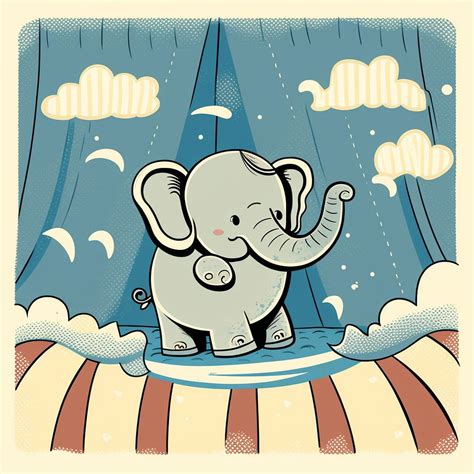 Download Elephant Circus Cute Royalty Free Stock Illustration Image