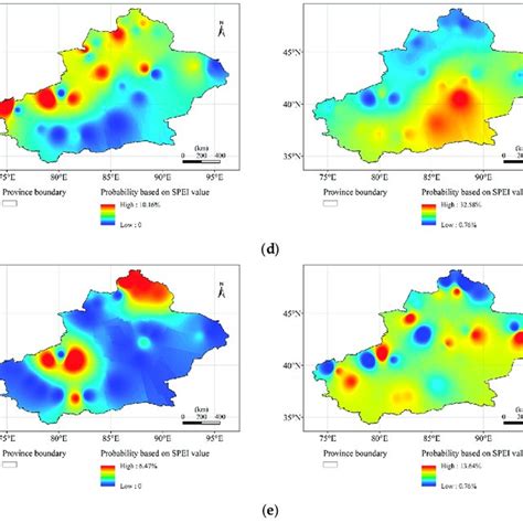 Spatial Distribution Of Occurrence Frequency Of Drought A Mild Download Scientific Diagram