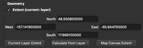 Getting Extent Of Layer In Qgis Geographic Information Systems Stack