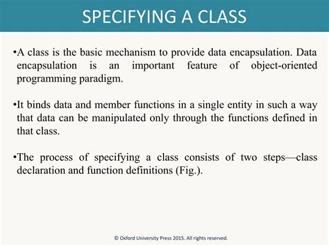 introduction to c class and objects book notes ppt