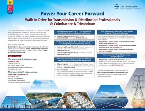 Ajeet K On Linkedin Walk In Interview 09 16 03 2024 Landt Construction Ltd Hiring Degree …