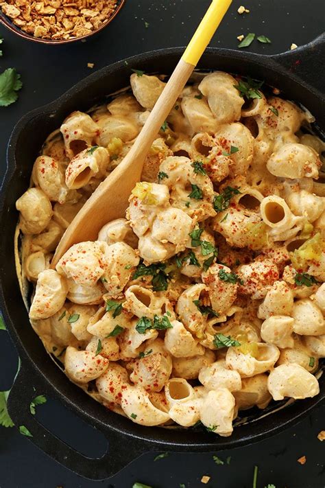 Vegan Green Chili Mac N Cheese Recipe Vegan Thanksgiving Recipes