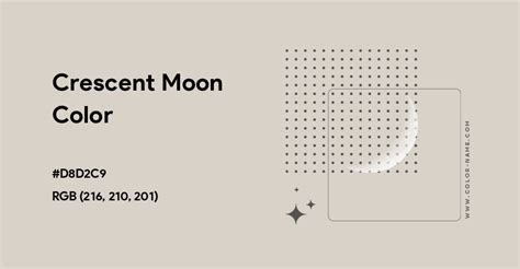 Crescent Moon Color Hex Code Is D8d2c9