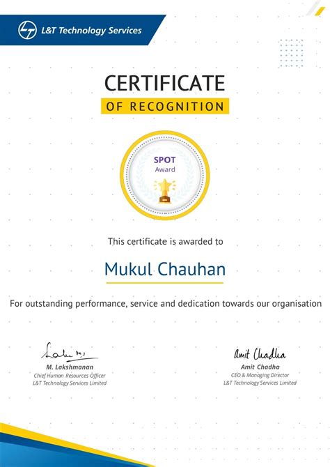 🎉 Thrilled To Share That I Have Received A Spot Award At Landt Technology Services For Quickly