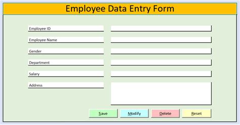 Master Your Vba With Employee Data Entry Form In Excel Thedatalabs