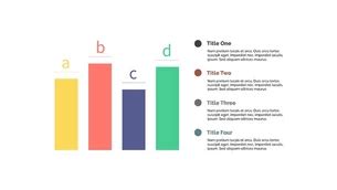 Bar Chart Showing The Stages Of Presentation PowerPoint Template Free Download Pikbest