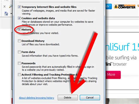 How To Delete Internet Explorer S History Steps With Pictures