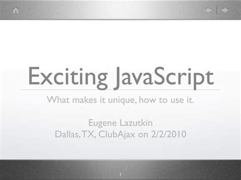 exciting javascript part i ppt