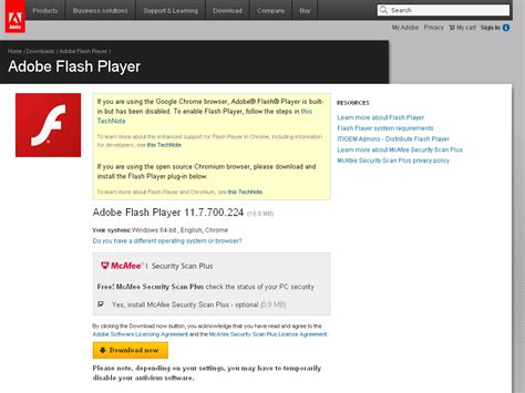 Install Adobe Flash Lasdallas