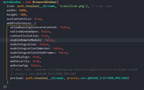 unable to load electron preload script · issue 11759 · quasarframework