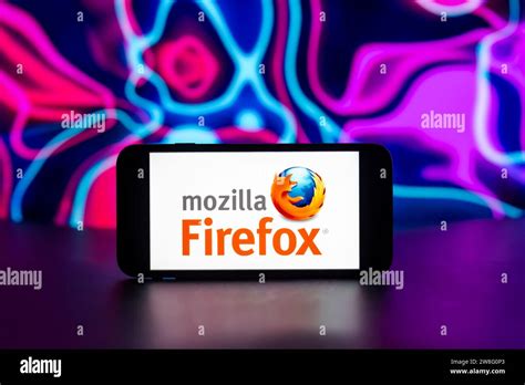 In This Photo Illustration The Mozilla Firefox Logo Is Seen Displayed On A Mobile Phone Screen