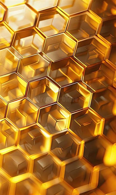 A Close Up Of A Textured Surface With Reflective Golden Geometric Shapes Generate Ai Stock