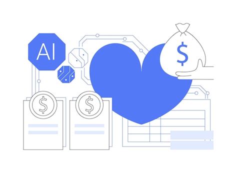 Premium Vector Aienhanced Donor Engagement Abstract Concept Vector Illustration