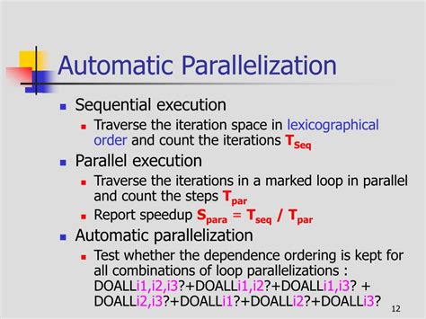 Ppt Parallel Programming Using The Iteration Space Visualizer