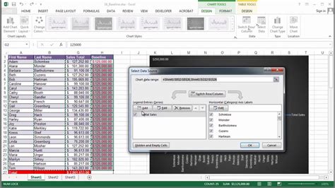 How To Create A Baseline With Excel Using Excel And Spreadsheets Youtube