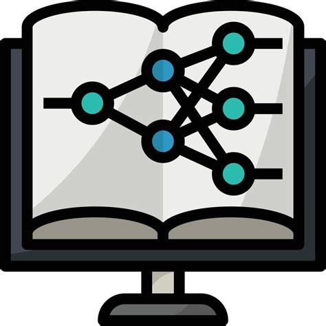 Machine Learning Train Data Ai Artificial Intelligence Filled Outline Icon 14356062 Vector Art
