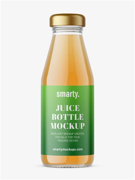 Glass Juice Bottle Mockup Smarty Mockups