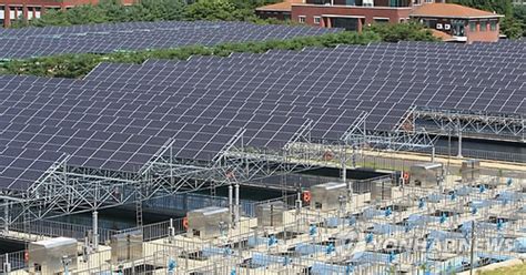 정수장 침전지 상부에 태양광발전소 가동