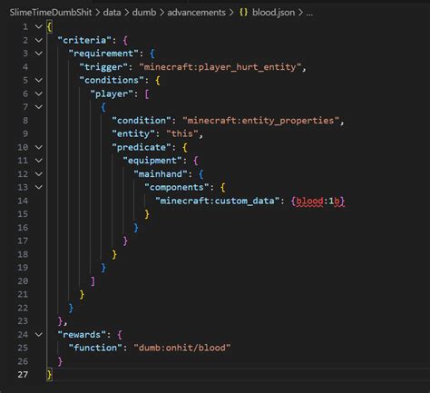 Advancements Checking For Specific Custom Data In Items R