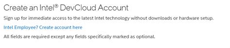 Devcloud Account Activation Intel Community