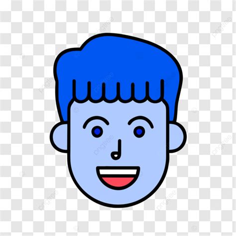 소년 얼굴 파란색 아이콘 벡터 일러스트 레이 션 소년 얼굴 파란색 Png 일러스트 및 벡터 에 대한 무료 다운로드 Pngtree