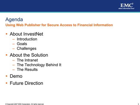 Emc World Evergreen Preso 5 16 07 With Demo Slides Ppt