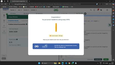 Ch V M Kiran On Linkedin Gfg160 Geekstreak2024 Gfg160 Codingchallenge 160daysofcode