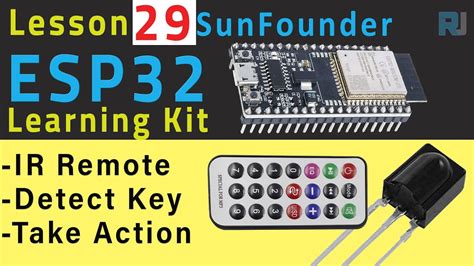 arduino tutorial 29 reading ir remote key press with esp32 sunfounder s esp32 iot learning