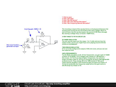 Op Non Inverting Amplifier CircuitLab