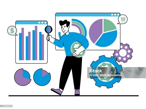새로운 비즈니스 활동을 연구하는 관리자와 함께 아이코닉한 스타일의 일러스트레이션 개념에 대한 스톡 벡터 아트 및 기타 이미지 개념 개념과 주제 경영자 Istock