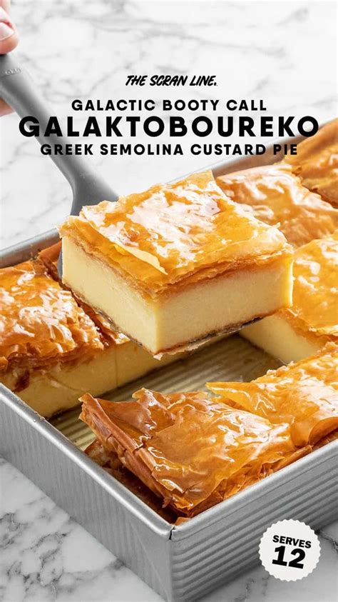 Galaktoboureko Recipe Golden Greek Custard Pie