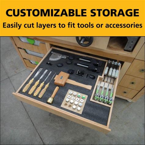 Fastcap Kaizen Foam Sheet For Tool Box Organizers And Storage Perfect For Professional