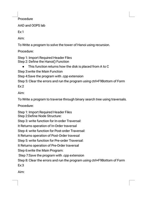 Procedure Pdf C Computer Programming