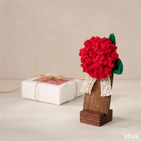 손뜨개💐 카네이션 브로치 And 키링 아이디어스