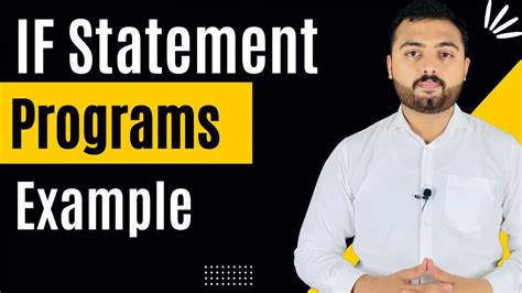 If Statement Program Examples In Urduhindi Youtube