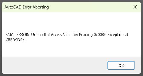 Getting Fatal Error During Exit Autodesk Community