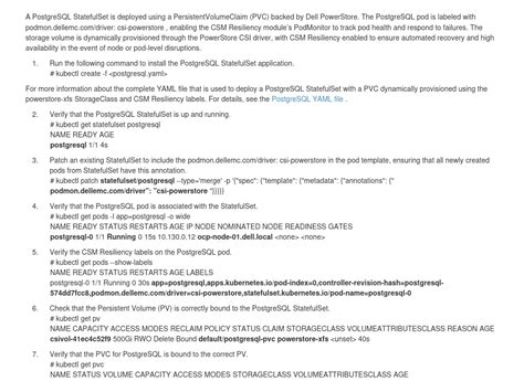 Deploy Postgresql Protect Red Hat Openshift Stateful Applications